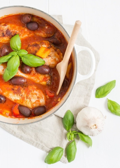Fresh & Easy: Italiaanse kipstoofpot - Uit Pauline's Keuken