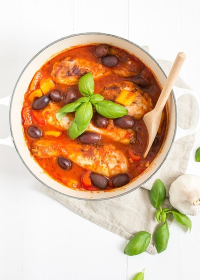 Fresh & Easy: Italiaanse kipstoofpot - Uit Pauline's Keuken