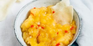 Pappadums met mangochutney - Uit Pauline's Keuken