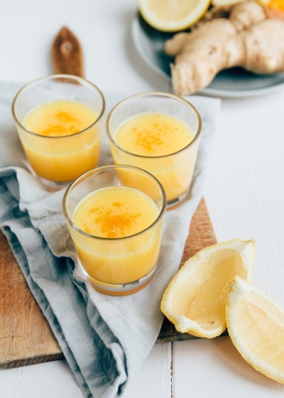 Gember shot met citroen en kurkuma - Uit Pauline's Keuken