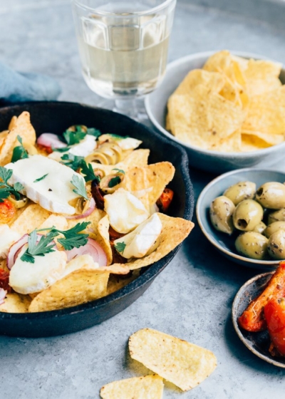 Nacho's met brie - Uit Pauline's Keuken