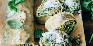 Rotolo met spinazie - Lekker vega hoofdgerecht - Uit Paulines Keuken