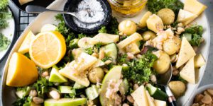 Boerenkool salade met appel en kaas - Uit Paulines Keuken