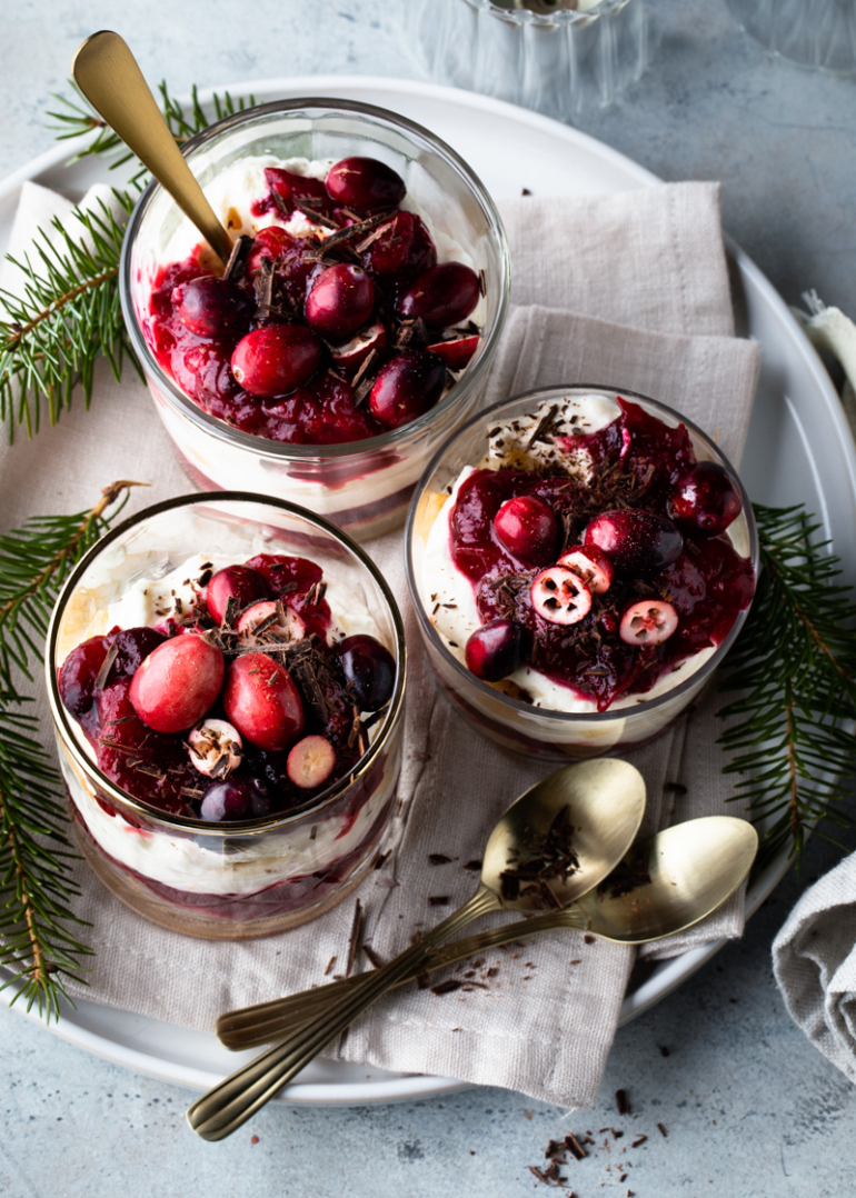 Kerst tiramisu met cranberry's - Uit Paulines Keuken