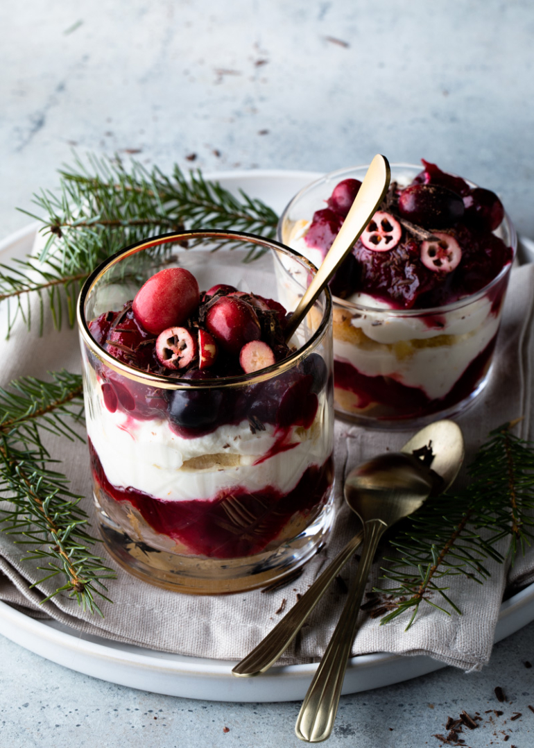 Kerst tiramisu met cranberry's - Uit Paulines Keuken